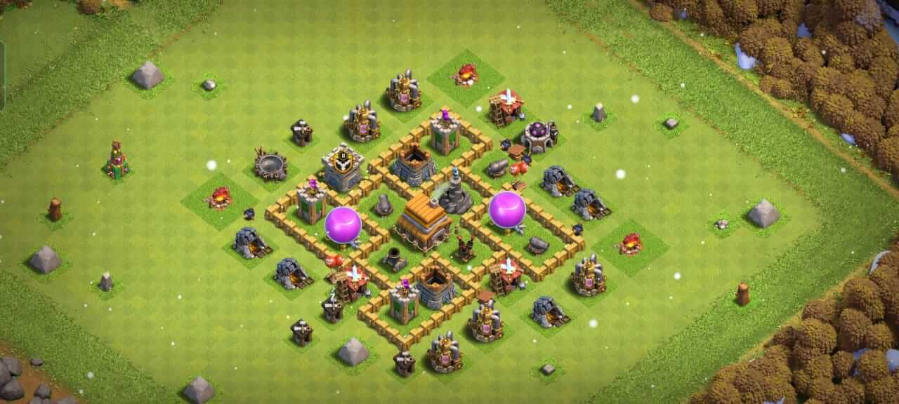 40+ Best Town Hall 5 Base Designs (2025) War, Farming, Hybrid, Trophy ...