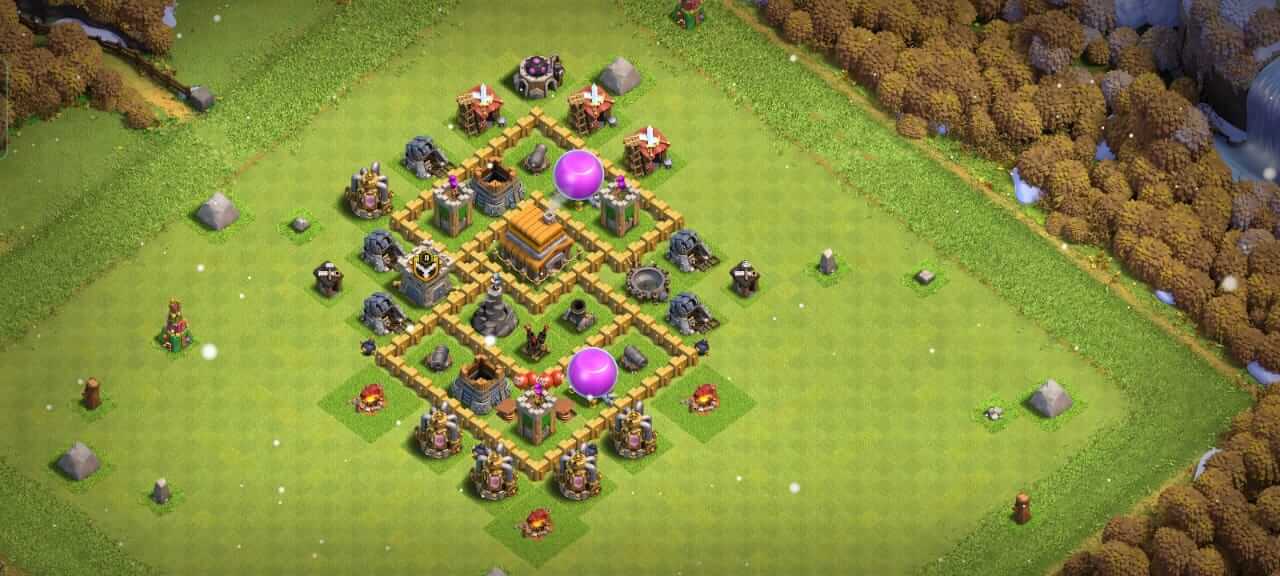40+ Best Town Hall 5 Base Designs (2025) War, Farming, Hybrid, Trophy ...