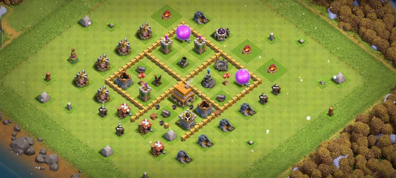 40+ Best Town Hall 5 Base Designs (2025) War, Farming, Hybrid, Trophy ...