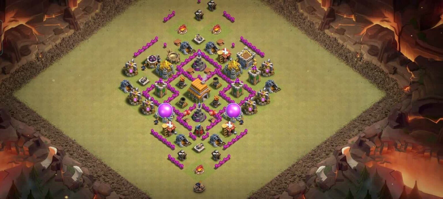 50+ Best Town Hall 6 War Base Designs (2025) TH6 Layouts for Clan Wars ...