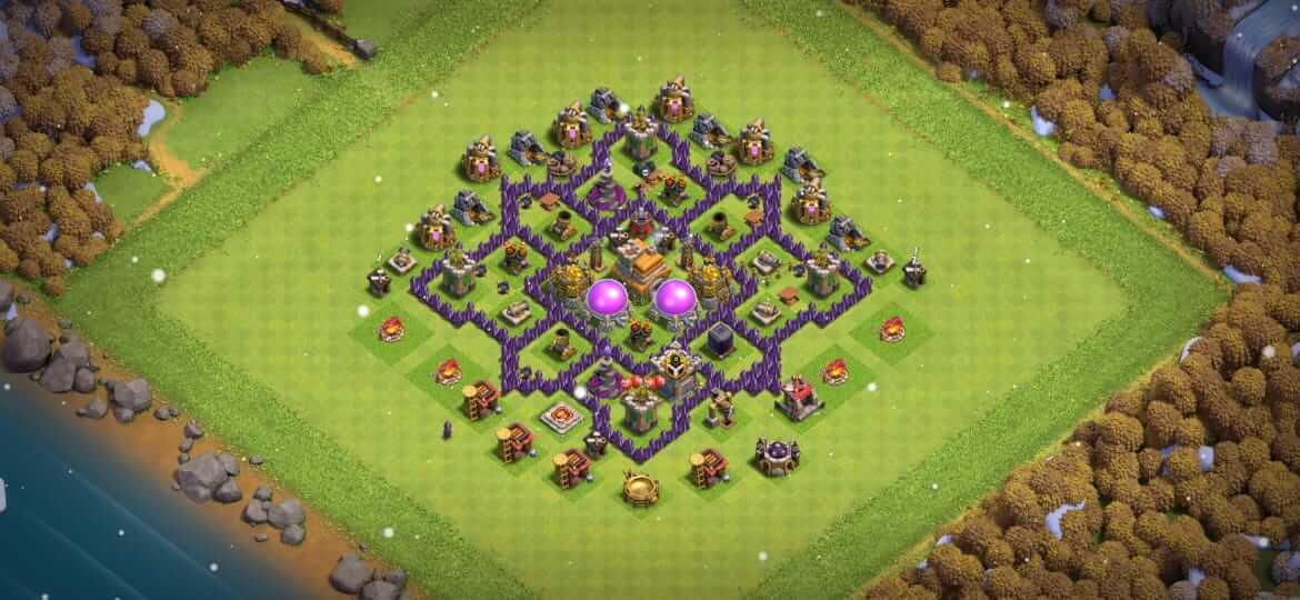 50+ Best TH7 Farming Bases Links (2025) Town Hall 7 Anti Everything ...