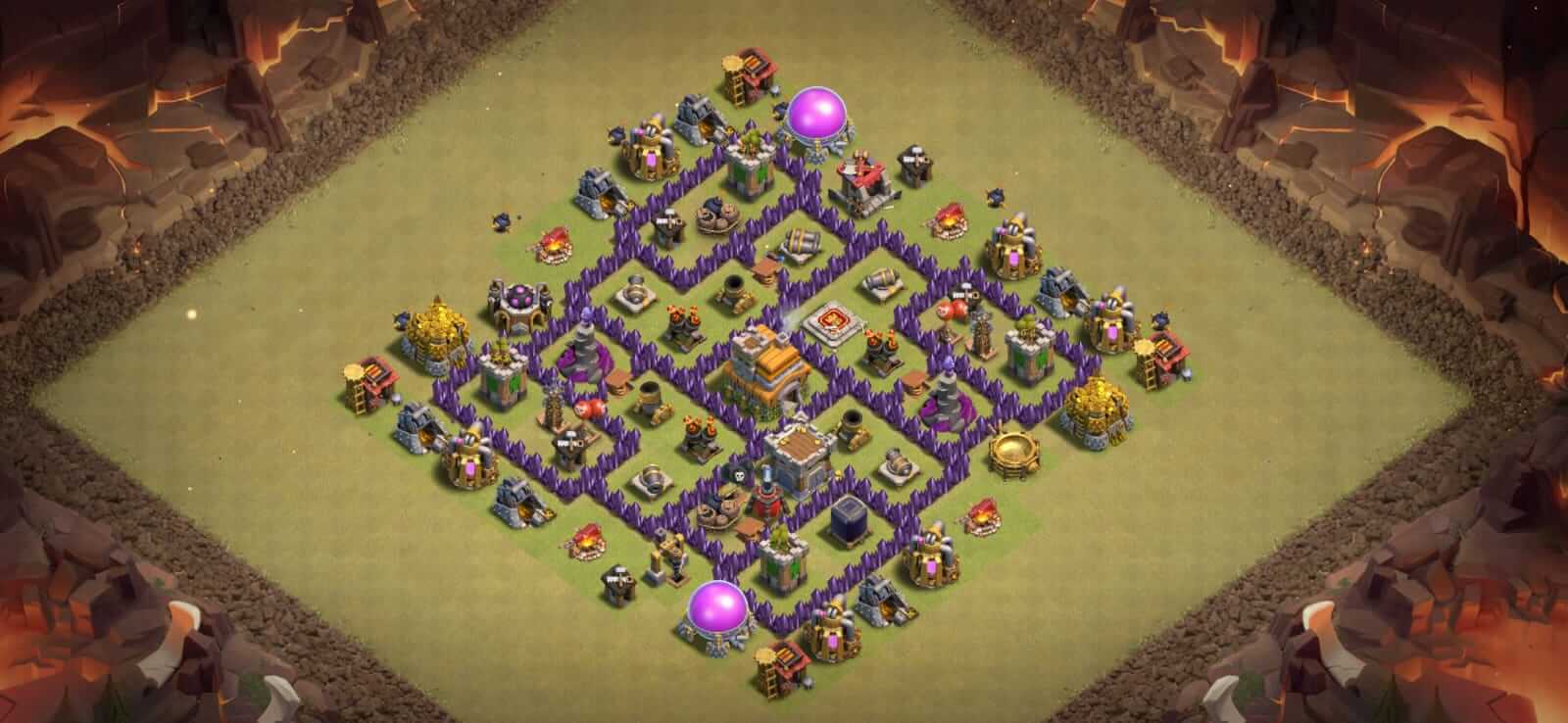 45+ Best TH7 War Base Designs (2025) Anti 3 Star Town Hall 7 ...