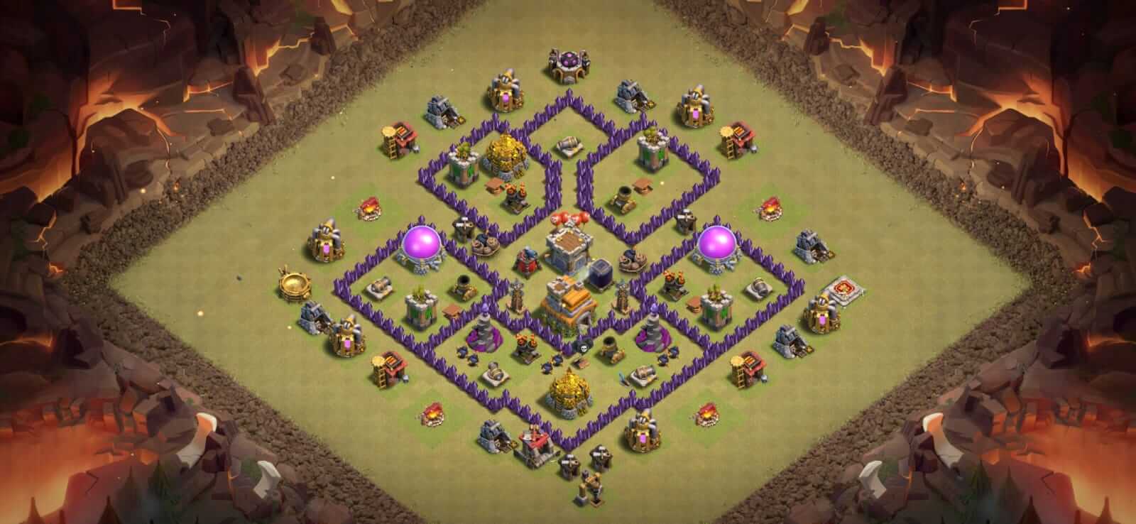 45+ Best TH7 War Base Designs (2025) Anti 3 Star Town Hall 7 ...