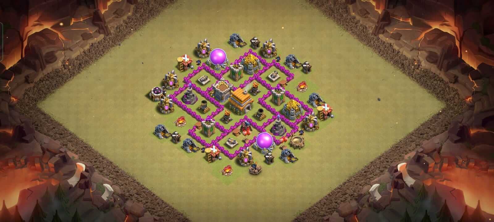 50+ Best Town Hall 6 War Base Designs (2025) TH6 Layouts for Clan Wars Leagues - NewForestSafari