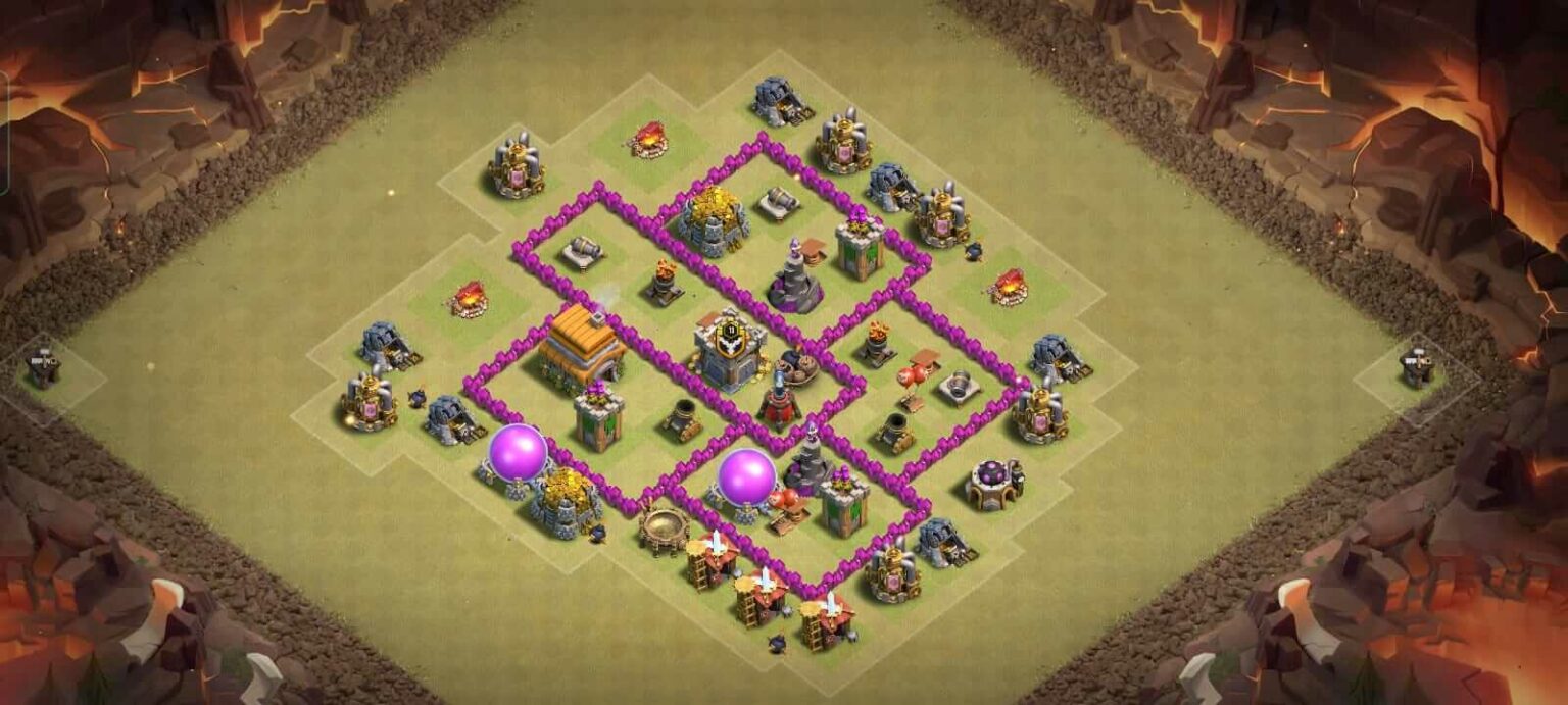 50+ Best Town Hall 6 War Base Designs (2025) TH6 Layouts for Clan Wars ...