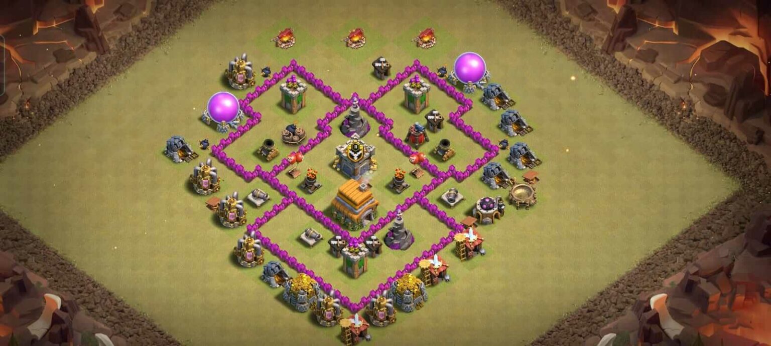 50+ Best Town Hall 6 War Base Designs (2025) TH6 Layouts for Clan Wars ...