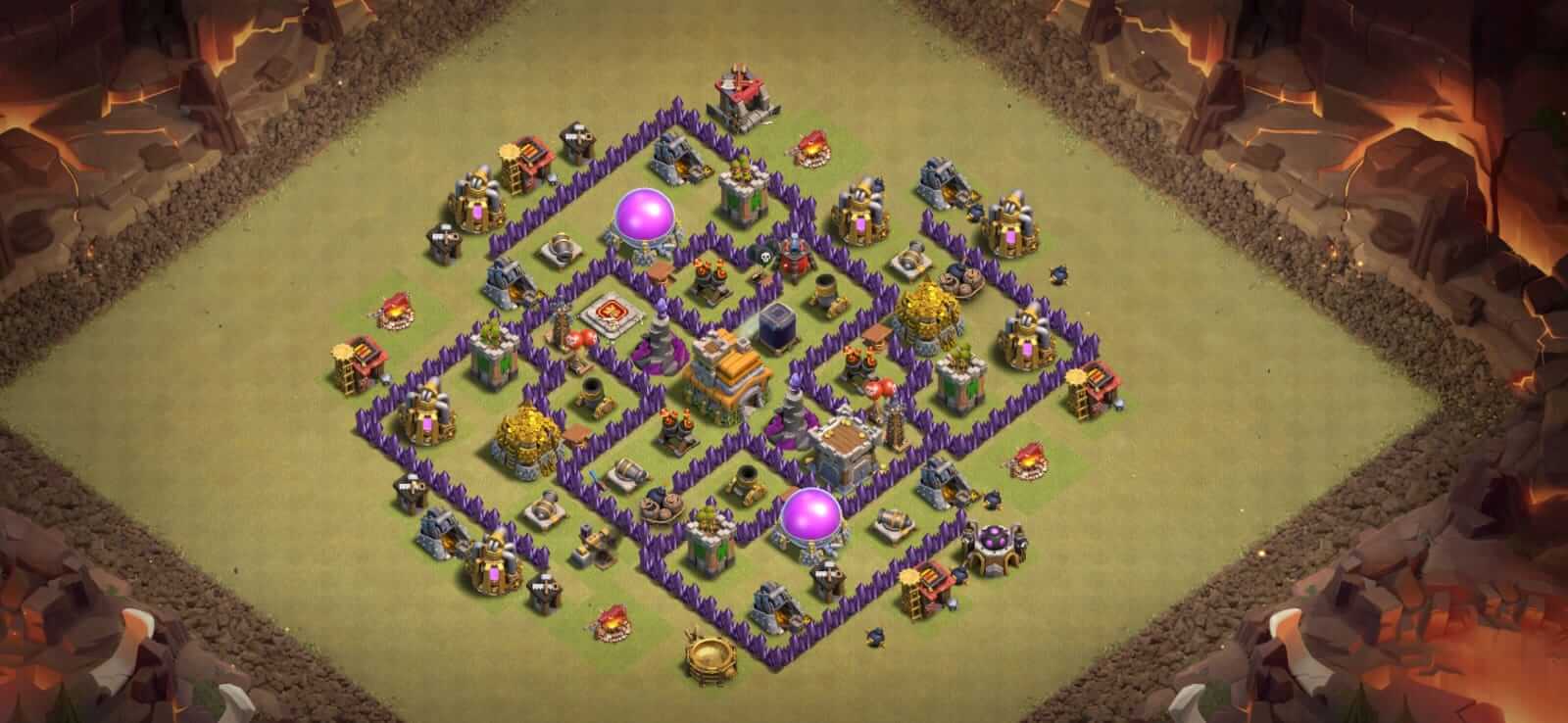 45+ Best TH7 War Base Designs (2025) Anti 3 Star Town Hall 7 ...