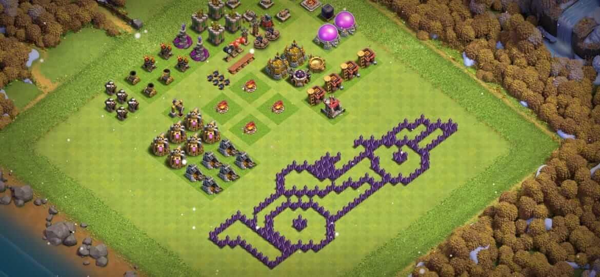 30+ Troll TH7 Funny Bases (2025) Links for Town Hall 7 Designs ...