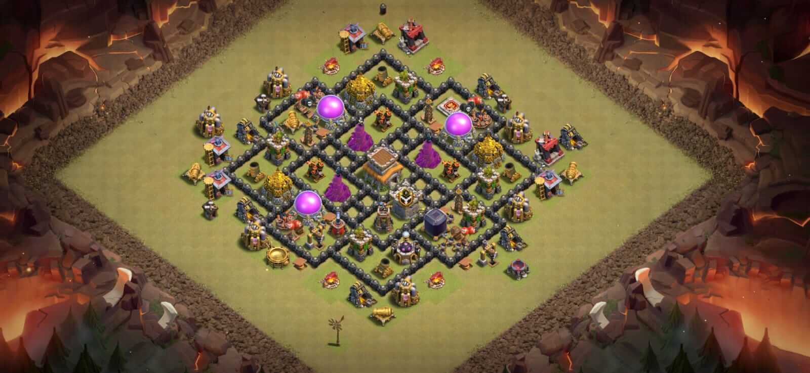 40+ Best TH8 War Base Links Anti Everything (2023) Copy Town Hall 8 ...