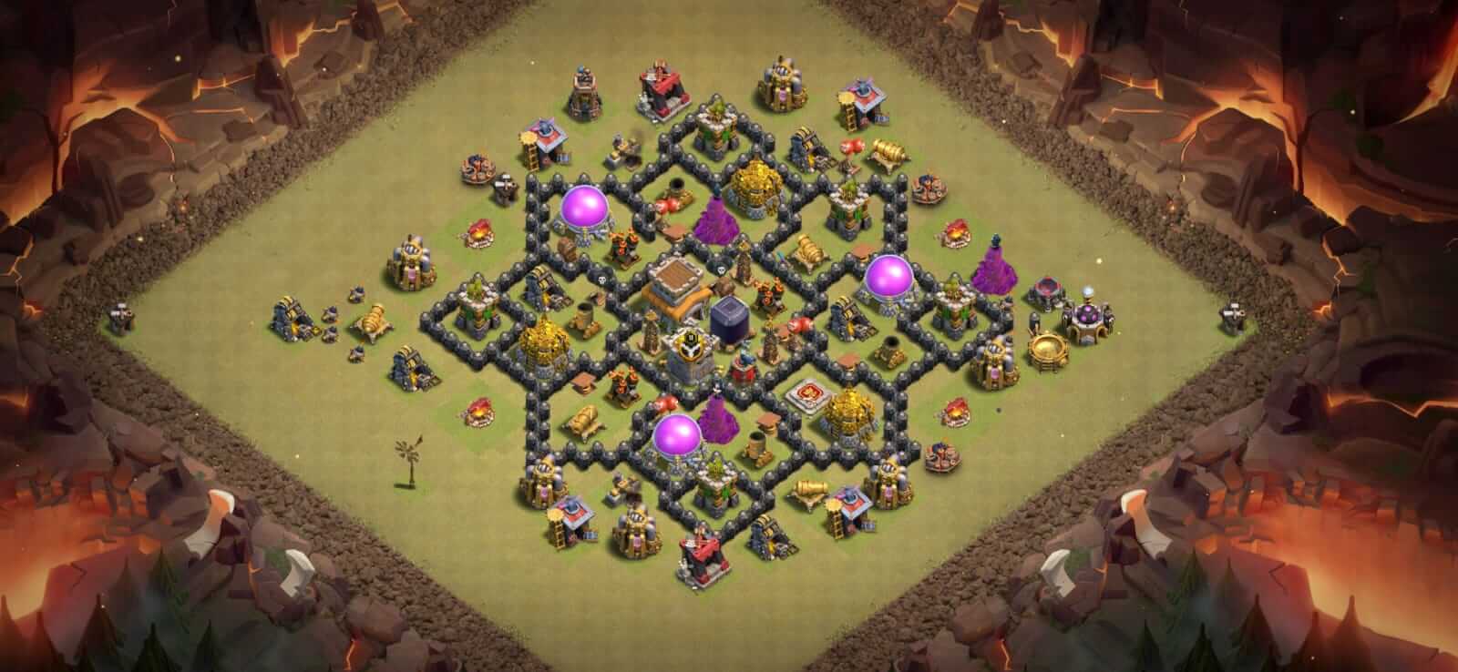 40+ Best TH8 War Base Links Anti Everything (2023) Copy Town Hall 8 ...