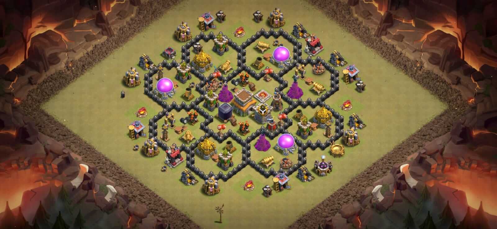 40+ Best TH8 War Base Links Anti Everything (2023) Copy Town Hall 8 ...