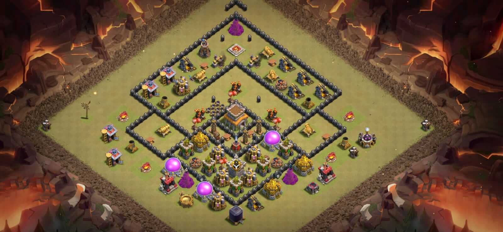 40+ Best TH8 War Base Links Anti Everything (2023) Copy Town Hall 8 ...