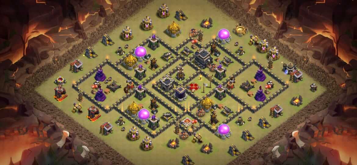 45+ Best TH9 War Base Designs (2023) Latest Anti Everything, Copy ...