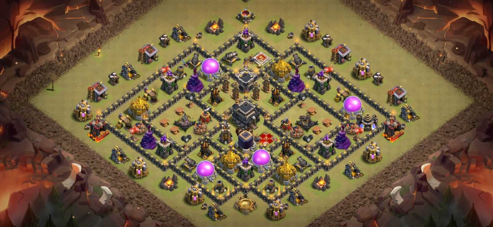 45+ Best TH9 War Base Designs (2023) Latest Anti Everything, Copy ...