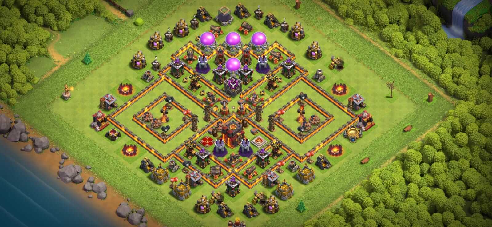 50+ Best TH10 Defense Base Designs (2023) Copy COC Layouts via Links ...