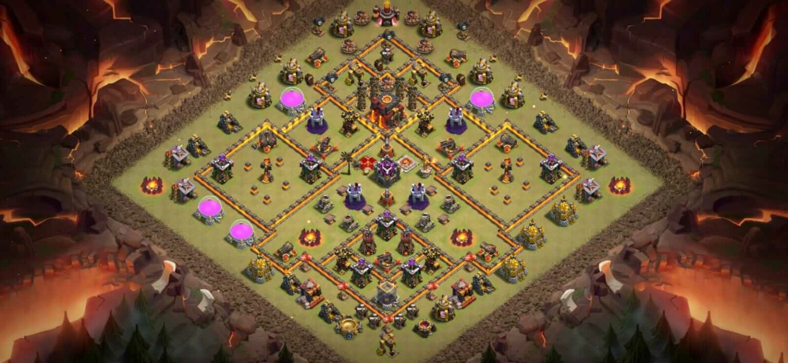 50+ Best TH10 War Base Designs with Links (2023) Copy Anti 3 Star Town ...