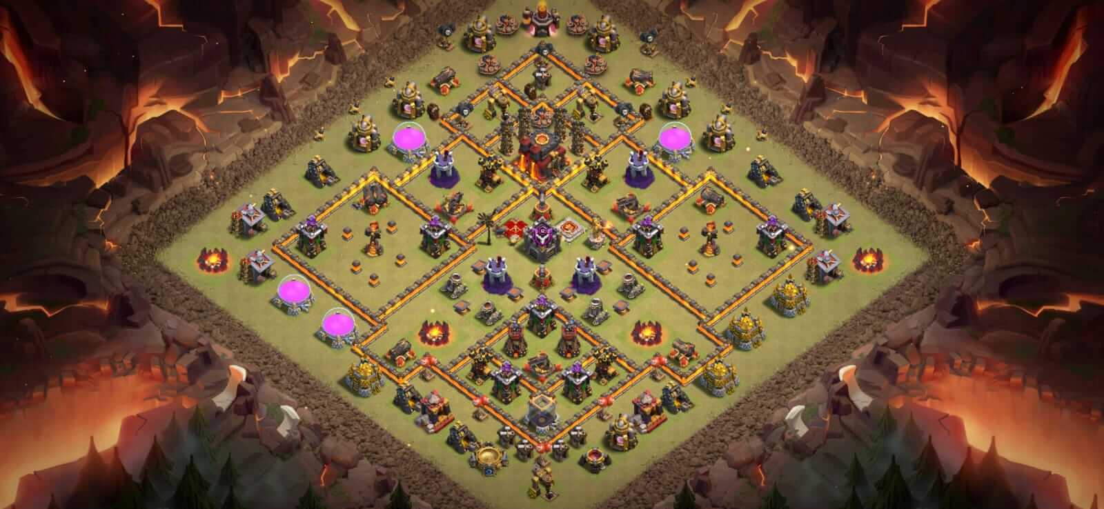 50+ Best TH10 War Base Designs with Links (2023) Copy Anti 3 Star Town ...