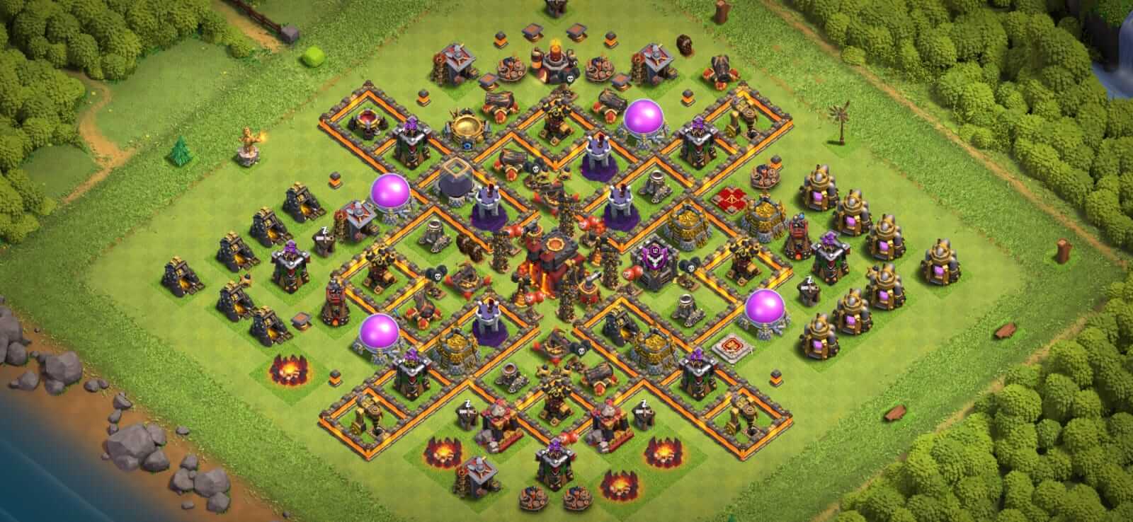 50+ Best TH10 Defense Base Designs (2023) Copy COC Layouts via Links ...