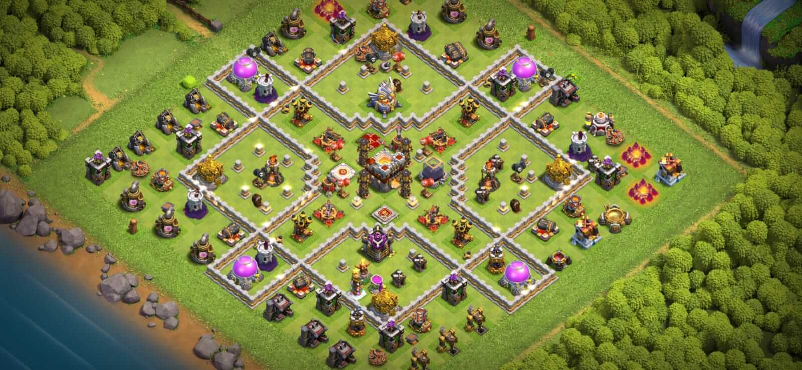 50+ Funniest TH11 Troll Base Designs (2023) Clash of Clans Layouts ...