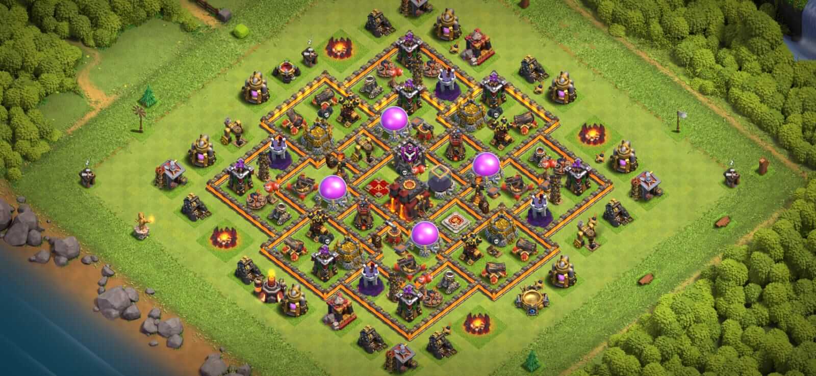 50+ Best TH10 Defense Base Designs (2023) Copy COC Layouts via Links ...