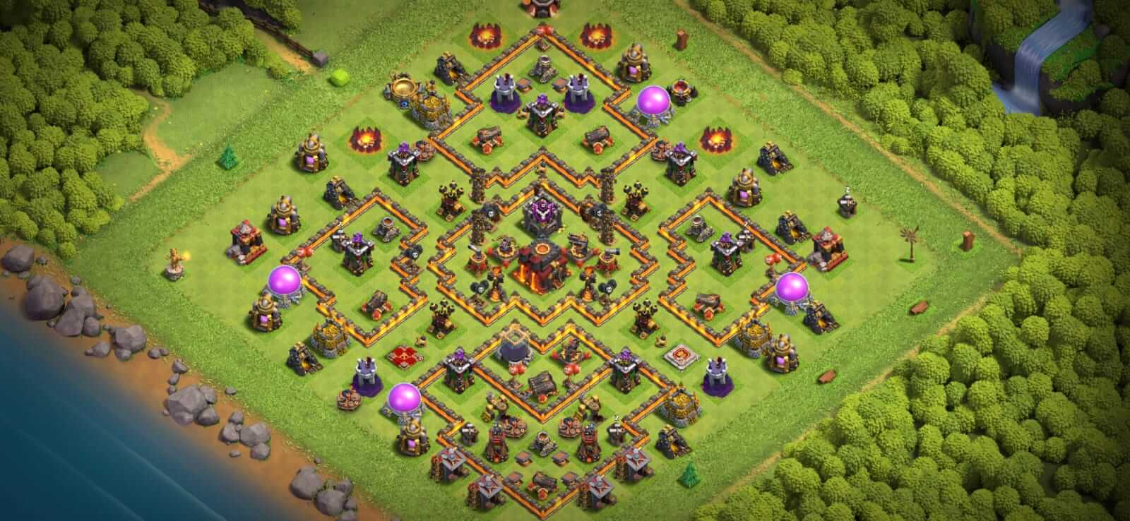 50+ Best TH10 Defense Base Designs (2023) Copy COC Layouts via Links ...
