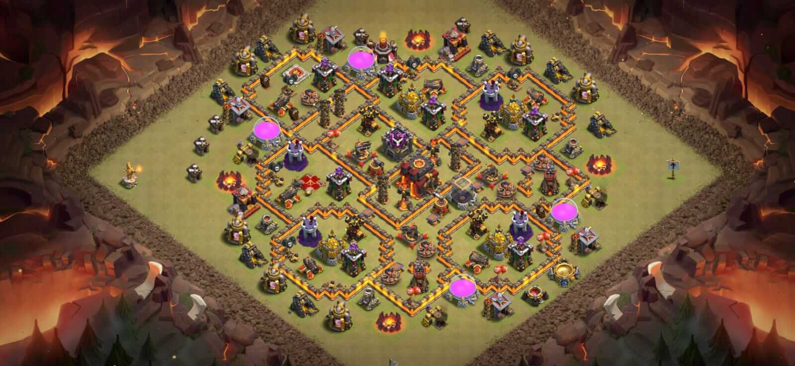 50+ Best TH10 War Base Designs with Links (2023) Copy Anti 3 Star Town ...
