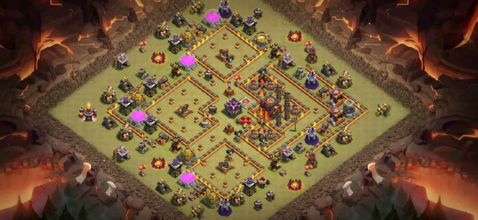 50+ Best TH10 War Base Designs with Links (2023) Copy Anti 3 Star Town ...