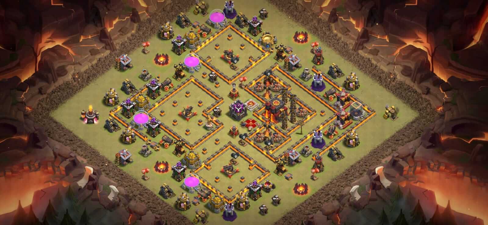 50+ Best TH10 War Base Designs with Links (2023) Copy Anti 3 Star Town ...