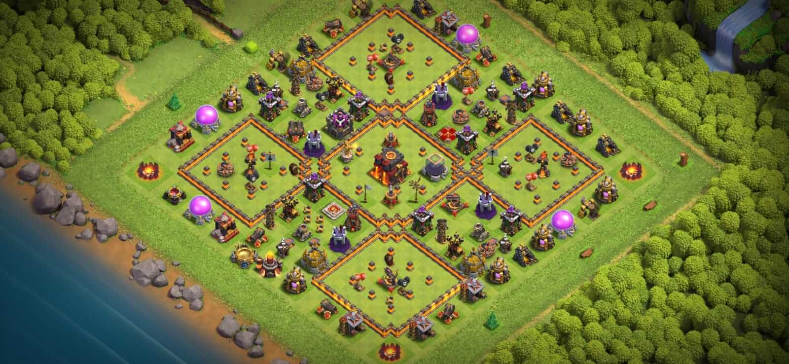 50+ Best TH10 Defense Base Designs (2023) Copy COC Layouts via Links ...