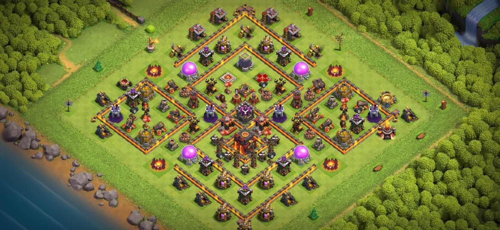 50+ Best TH10 Defense Base Designs (2023) Copy COC Layouts via Links ...