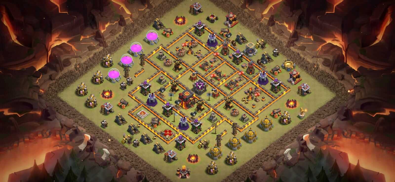 50+ Best TH10 War Base Designs with Links (2023) Copy Anti 3 Star Town ...