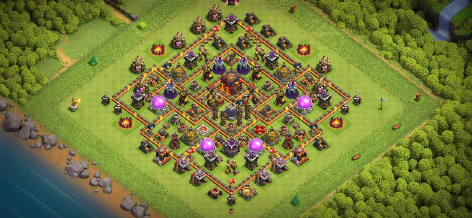 50+ Best TH10 Defense Base Designs (2023) Copy COC Layouts via Links ...
