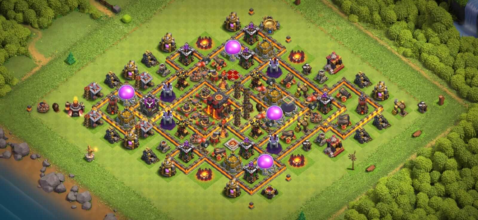 50+ Best TH10 Defense Base Designs (2023) Copy COC Layouts via Links ...