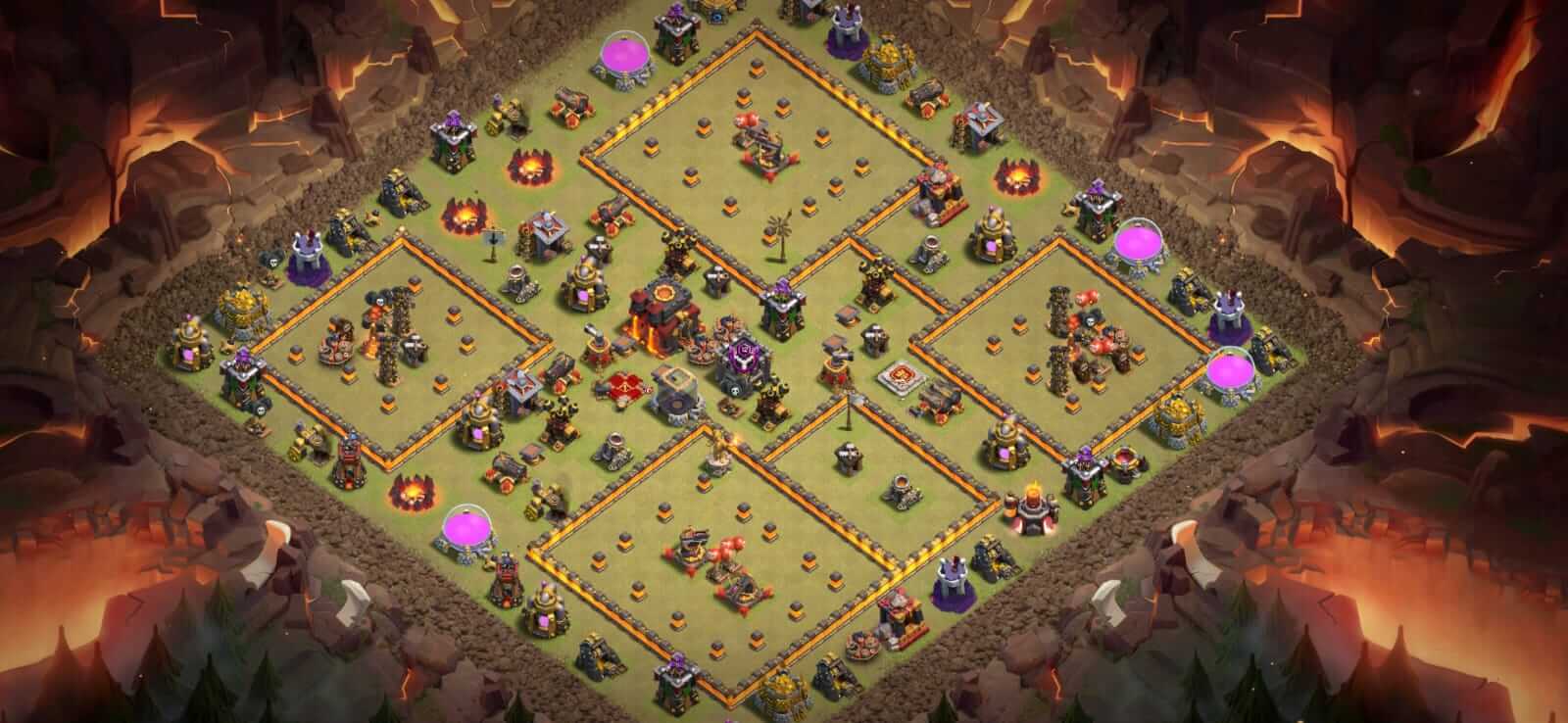 50+ Best TH10 War Base Designs with Links (2023) Copy Anti 3 Star Town ...