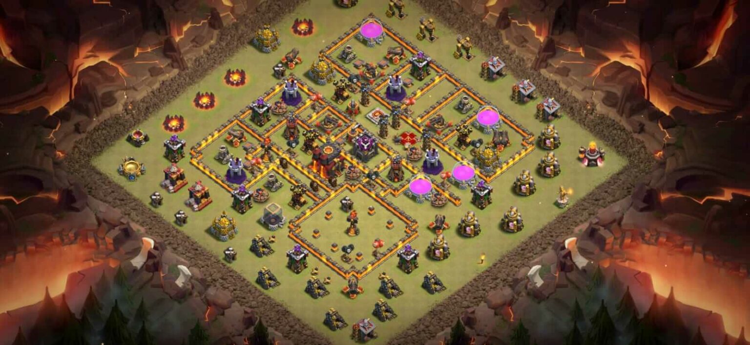 50+ Best TH10 War Base Designs with Links (2023) Copy Anti 3 Star Town ...