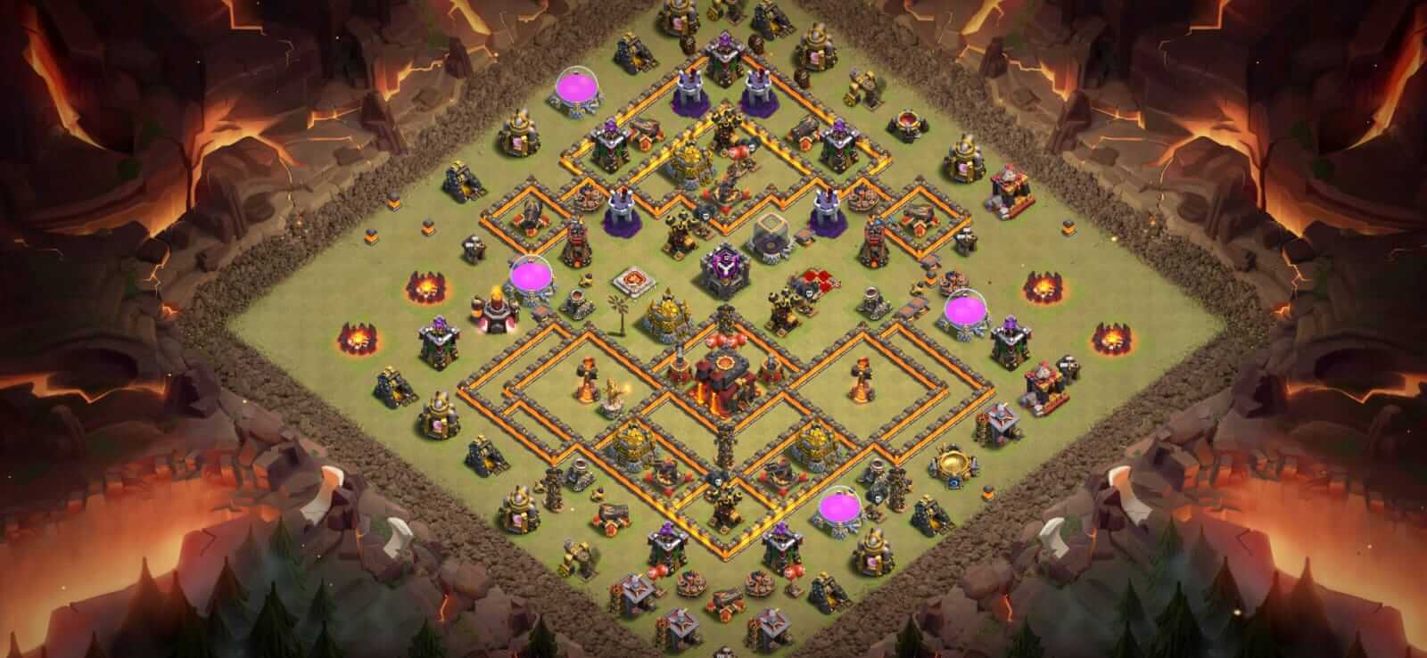 50+ Best TH10 War Base Designs with Links (2023) Copy Anti 3 Star Town ...
