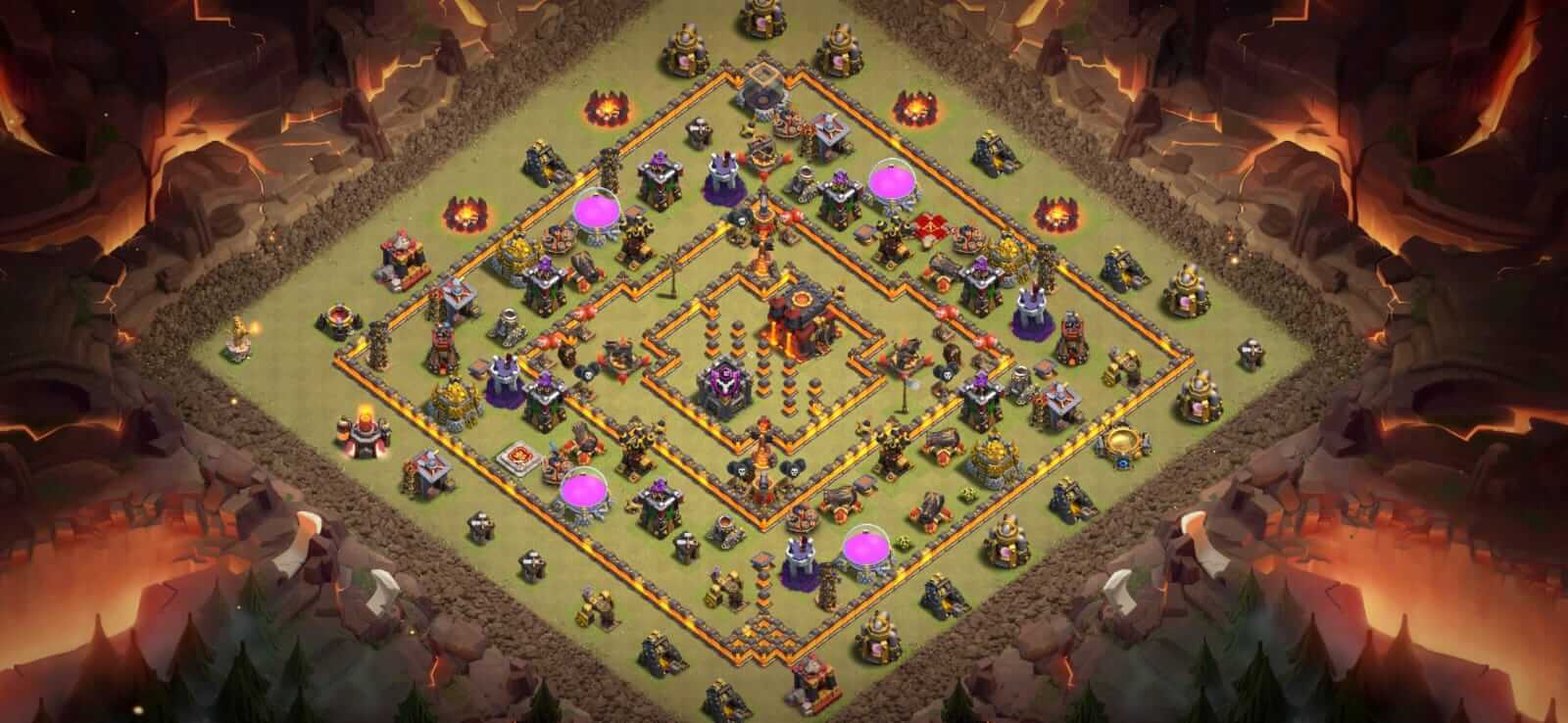 50+ Best TH10 War Base Designs with Links (2023) Copy Anti 3 Star Town ...