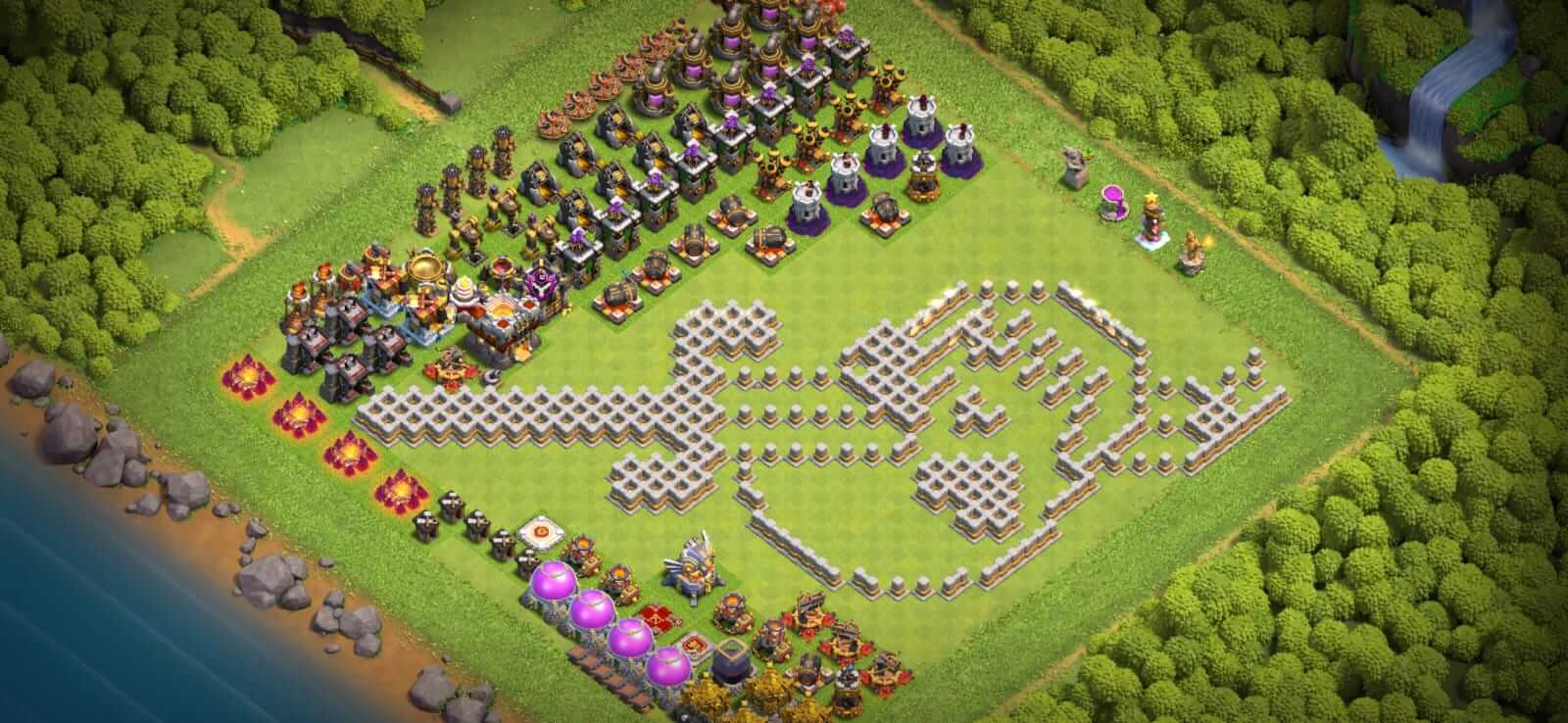 50+ Funniest TH11 Troll Base Designs (2023) Clash of Clans Layouts ...