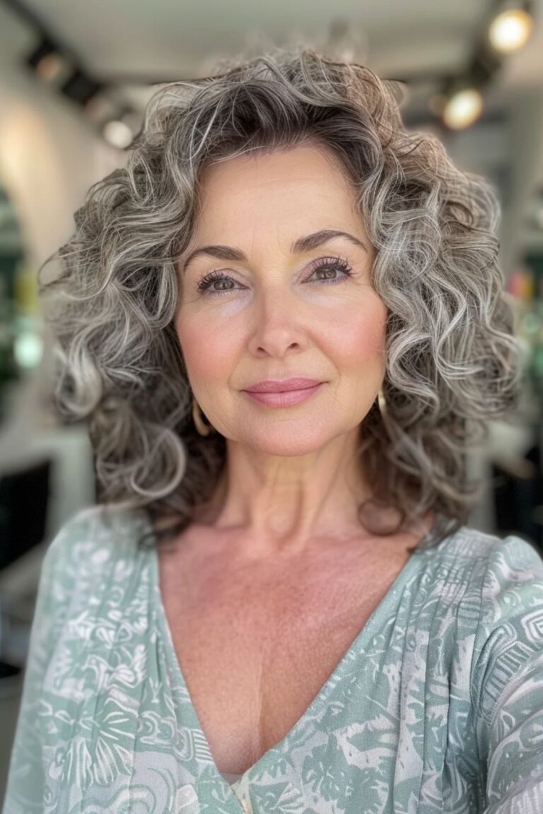 102 Modern Curly Hairstyles for Women Over 50: Stylish Short & Medium ...