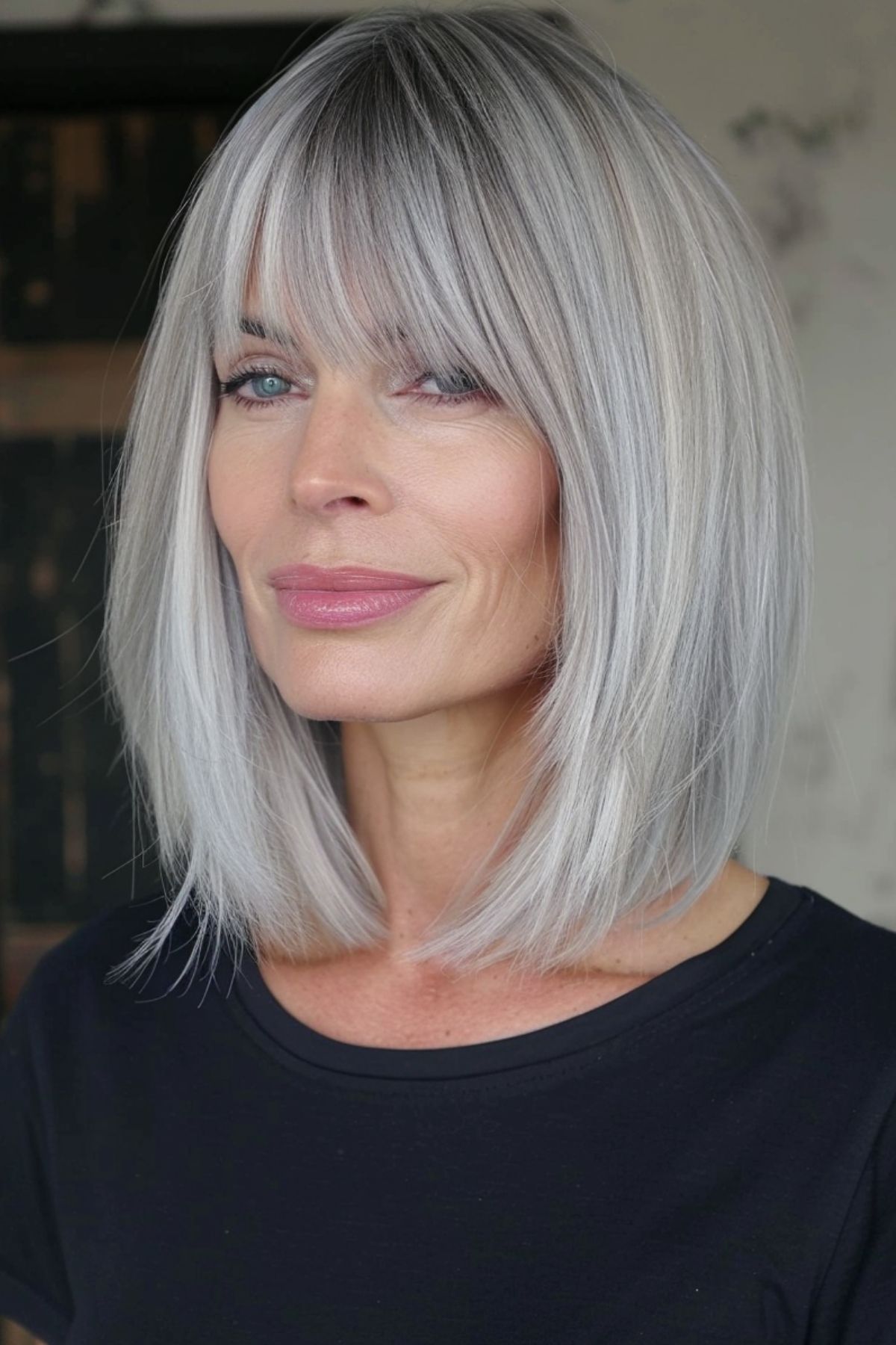 105 Chic Hairstyles for Women Over 60 with Bangs - NewForestSafari