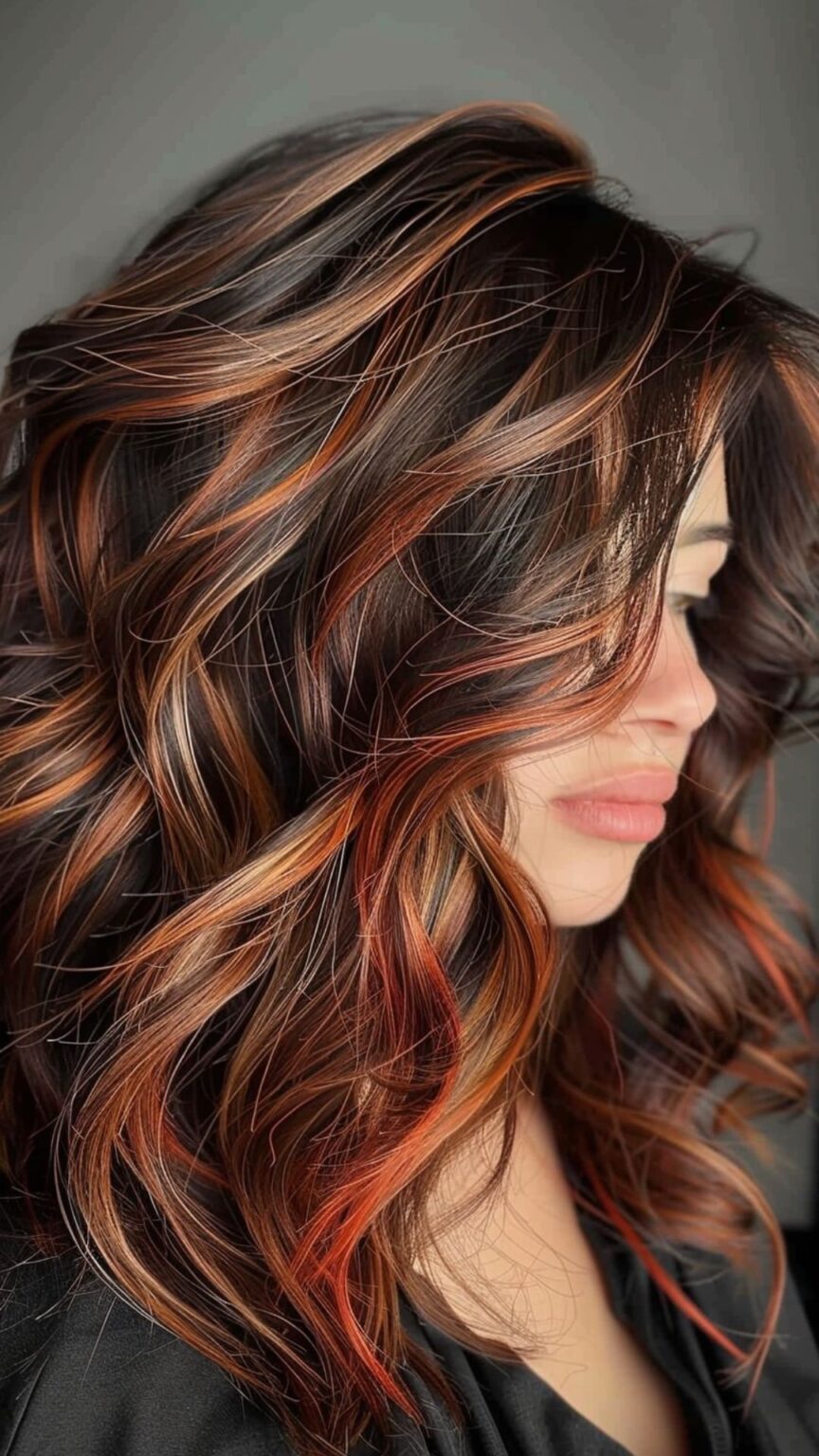 107 Stunning Auburn Highlights in Brown Hair (Short, Curly & Straight ...